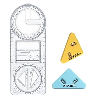 ZEXREL® Multifunctional Geometric Ruler Multifunctional Student Math ...