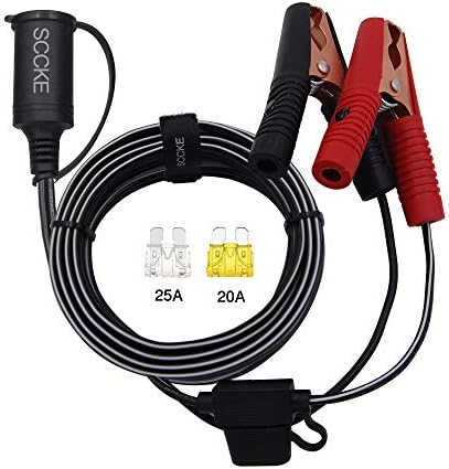 Amazon.com: [2 PACK] 12v Battery Alligator Clips to Cigarette Lighter ...