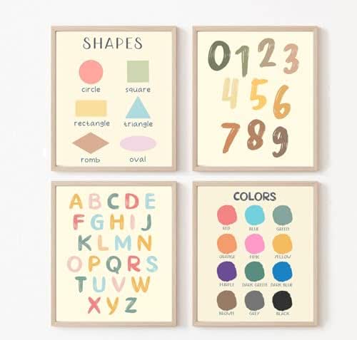 Amazon.com: Wowsweet-Classroom Decor,Color Shapes Numbers Alphabet ...