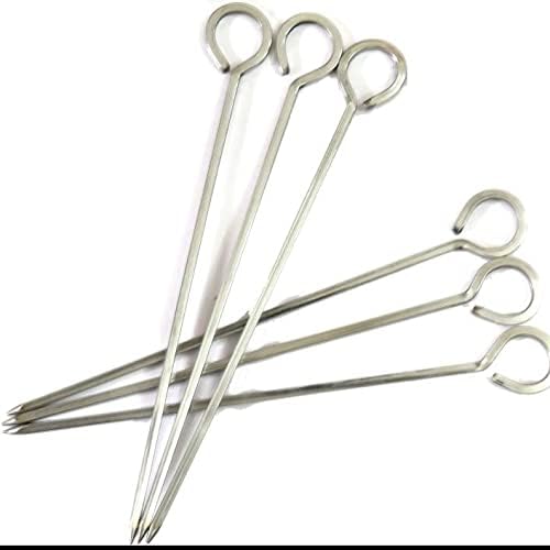 Buy Stainless Steel Barbeque Rods (Skewers),Kebab Grilling,Tools for ...