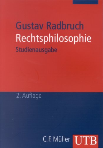 Amazon.com: Gustav Radbruch - Rechtsphilosophie. Studienausgabe ...