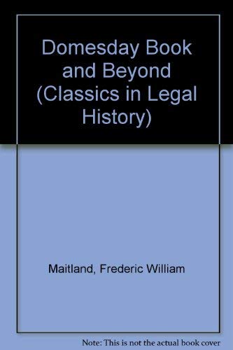 Amazon.com: Domesday Book and Beyond (Classics in Legal History ...