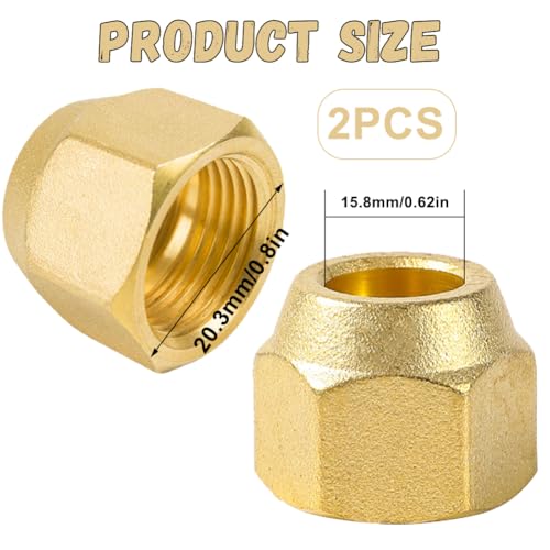 Flaring Union Nut 5/8 Inch for Refrigerant Line 5/8 Inch Air ...