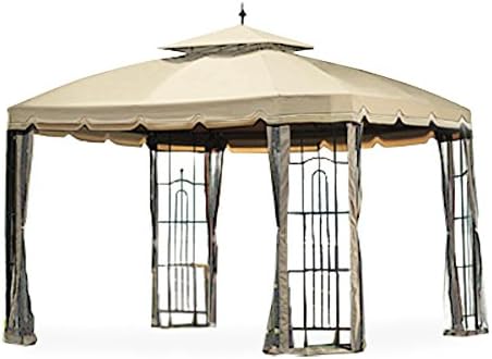 Amazon.com: Bay Window Gazebo Replacement Canopy Top Cover - RipLock ...