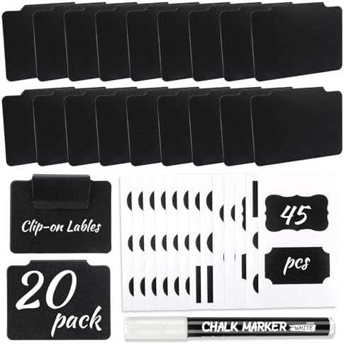 Amazon.com : MAPVOLUT 62Pcs Labels for Storage Bins, Including 20 ...