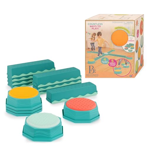 Snapklik.com : B Toys Balance Beam For Kids Interlocking Balancing ...
