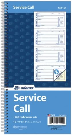 Amazon.com : Adams Phone Message Book, 8.5 x 5.25 Inch, Spiral Bound, 2 ...