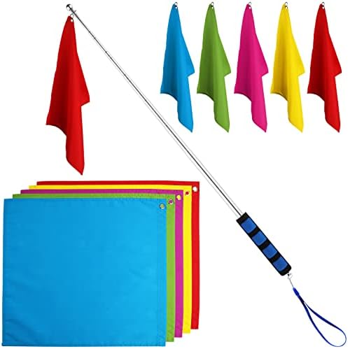 Amazon.com : 5PCS Tour Guide Flag with 63 inch Telescopic Flagpole ...