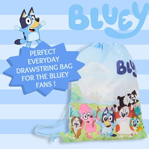 Bluey Drawstring Bag Boys Girls Trainer Pe Kit Gym Bag Childrens Swim ...