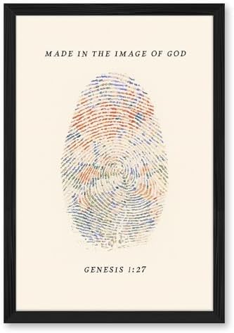Amazon.com: Fingerprint Art Print Canvas Painting Made in the Image of ...