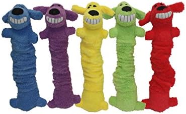 Amazon.com : Multipet Loofa Holiday Squeaker Mat Dog Toy with Santa Hat ...