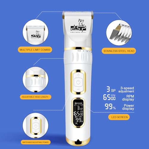 Snapklik.com : Pet Clippers For Cats - Low Noise, 3-Speed Grooming Kit ...