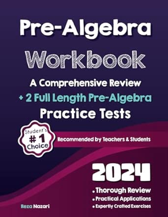 Pre-Algebra Workbook: A Comprehensive Review + 2 Full Length Pre ...