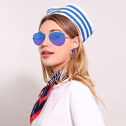 LaVenty Captains Hat For A Boat Sailor Scarf Sailor Costume Women ...