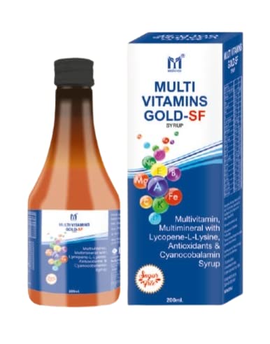 Multi Vitamins Gold- SF Syrup 200 ml : Amazon.in: Health & Personal Care