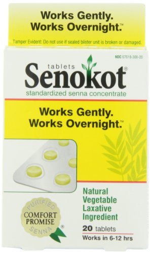 Buy Senokot Natural Vegetable Ingredient, s, 20 Count by Senokot (SENAI ...