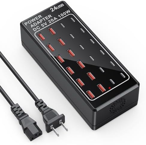 Amazon.com: USB Charging Station, 150W/30A 30 Port Travel Desktop USB ...