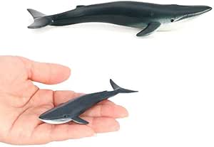 zalati Blue Whale Figure Sea Animal Statue Mini Figurine Marine Model ...