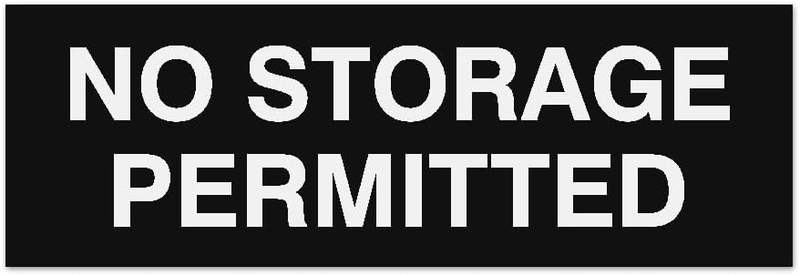 Amazon.com : Signs ByLITA Basic No Storage Permitted Sign - Laser ...