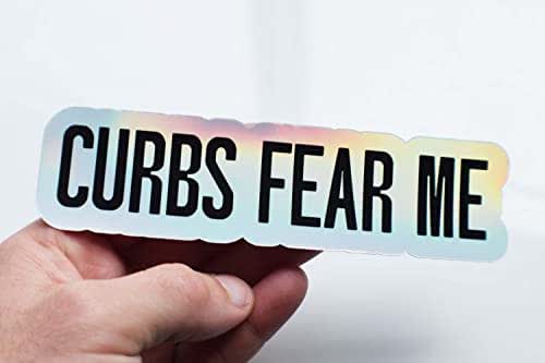 Amazon.com: Curbs Fear Me Style 5 Funny Holographic Die Cut Laminated ...