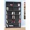 Amazon.com: Home Square Tall 12-Shelf Double Wide Solid Wood 84 ...
