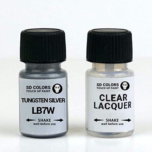 SD COLORS TUNGSTEN SILVER LB7W B7W - Pintura de retoque (8 ml), color ...