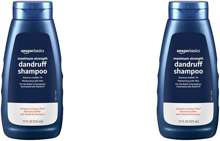 Amazon.com: Amazon Basics Moisturizing Dandruff Shampoo, 11 Fl Oz, Pack ...