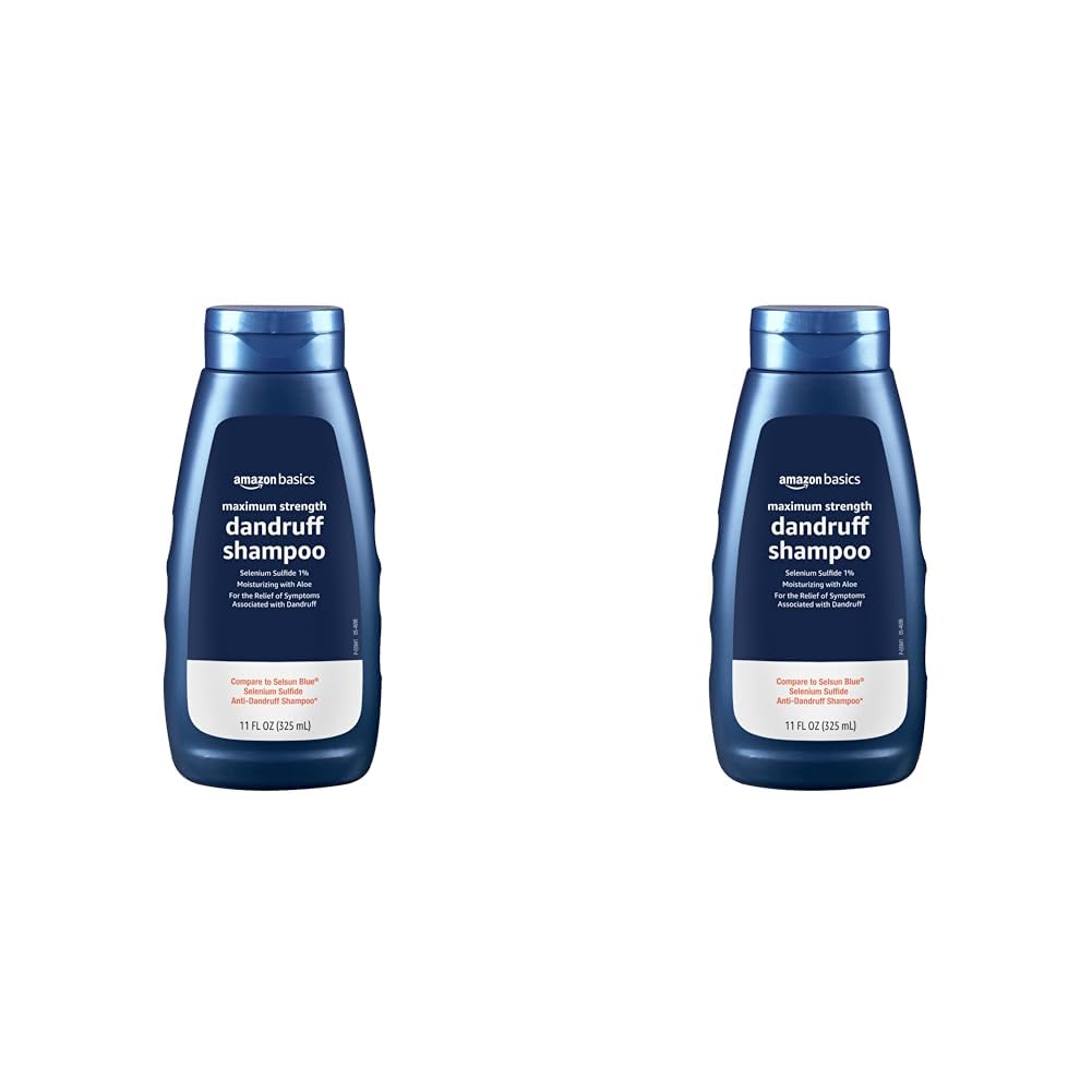 Amazon.com: Amazon Basics Moisturizing Dandruff Shampoo, 11 Fl Oz, Pack ...