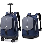 Amazon.com: Hlrmsat Rolling Backpack with Detachable Wheels 18 inch ...