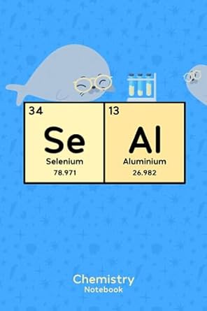 Chemistry notebook with SEAL inscription and cute graphics: 120 ...