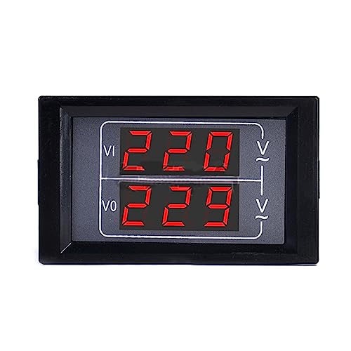 CATSELURRY Voltmeter LED Digital Voltmeter Voltage Measuring Monitors ...