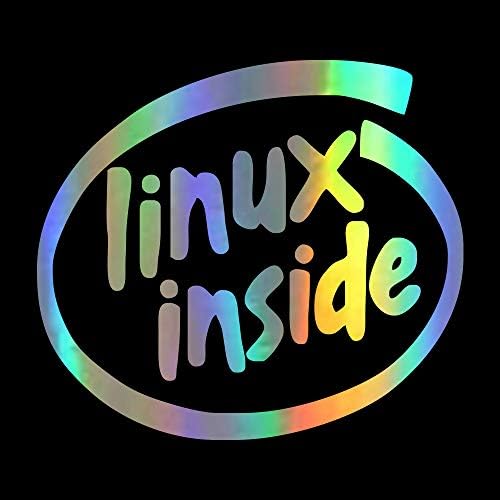 Amazon.com: Meitinalife Linux Inside Funny Car Stickers and Decals 3D ...