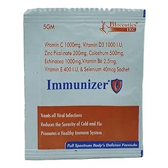 Immunizer SF Orange Flavour - Sachet of 5g Powder : Amazon.in: Health ...