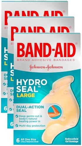 Amazon.com: Band-Aid Brand Hydro Seal Large Waterproof Adhesive ...