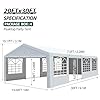 Amazon.com : 20x30 ft Party Tent Heavy Duty Canopy Tent with Removable ...