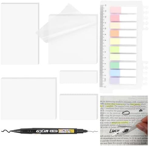 Amazon.com : Post-it Transparent Notes, Clear Sticky Notes to Markup ...