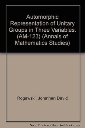 Amazon | Automorphic Representations of Unitary Groups in Three ...