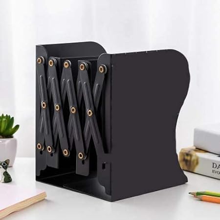 Volo Multipurpose Expandable Bookcase Desktop Bookend Stand Holder ...