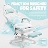 Amazon.com: MEENICE Gaming Chair Cute with Cat Ears Paw Lumbar and ...