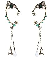 Amazon.com: FRESHME Gold Elf Ear Cuffs - Handmade Fairy Leaf Elf ...