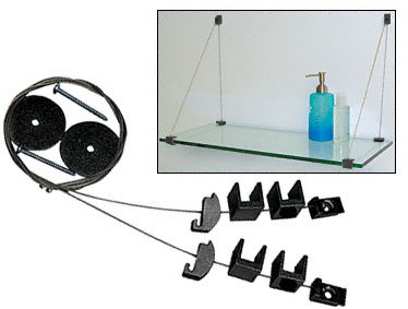 Amazon.com: CRL Black Finish Cable Shelf Bracket System for 5/8"-3/4 ...