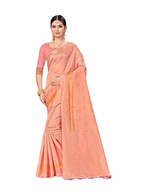Buy OUR BRAND Saree Light Pink Color Saree For Women's Saree For Womne ...