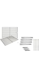 Amazon.com : Hongso 17 3/8" Solid SUS304 Cooking Grill Grates for ...