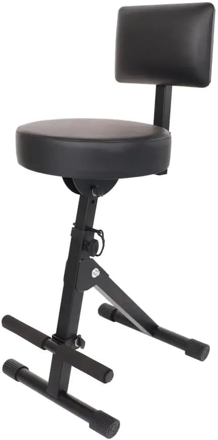 Powerpak GTR-CS 2.4Ft. Premium Guitar Playing Chair | Non-Slip Rubber ...