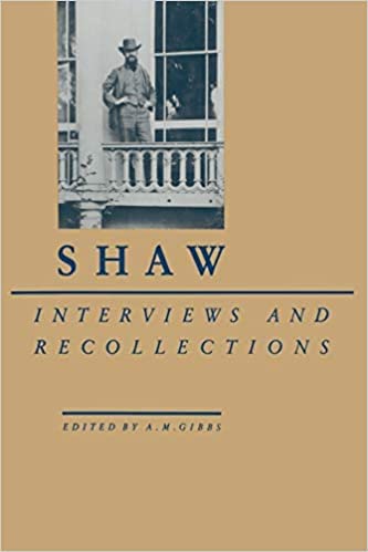 Amazon.com: Shaw: Interviews and Recollections: 9780877452324: Gibbs, A ...