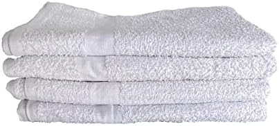 Amazon.com: Towel Supercenter White Bath Towels 100% Cotton Basic ...