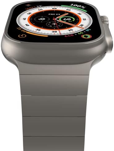 Amazon.com: ICONIT Titanium Apple Watch Ultra Metal Band | Magnetic ...