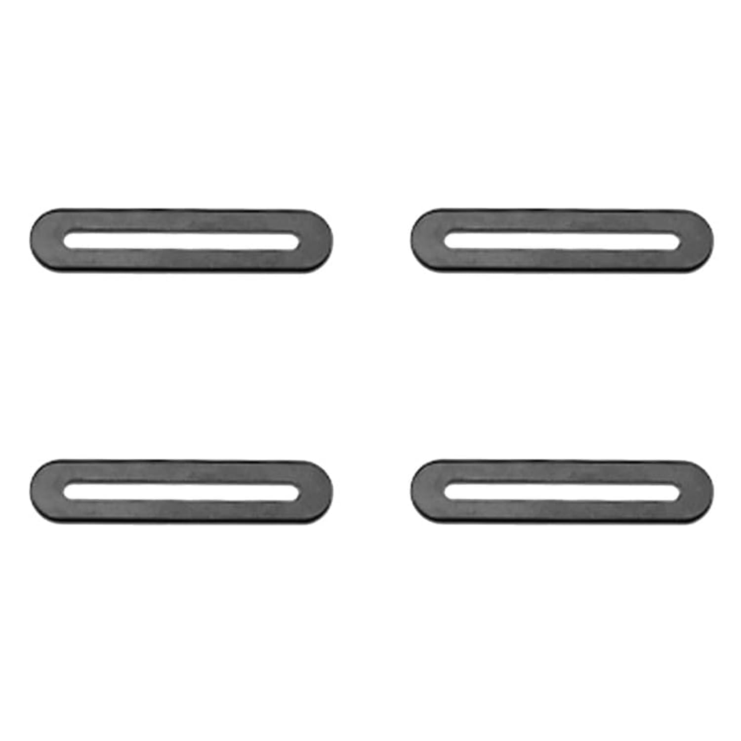 4Pcs Black Slotted Brace,Flat Straight Brace Brackets,Adjustable Corner ...