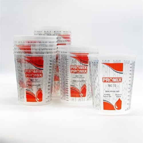 Amazon.com: Reusable Graduated Paint Mixing Cups Pack of 100 with 12 ...