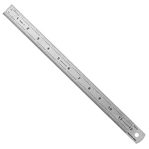 Snapklik.com : Pacific Arc Stainless Steel Ruler Inch And Metric